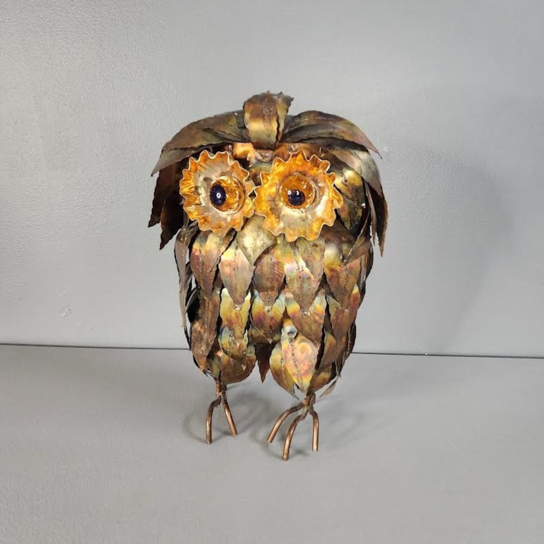 Extra Large Brutalist Mid Century Owl 12" Tall - Etsy