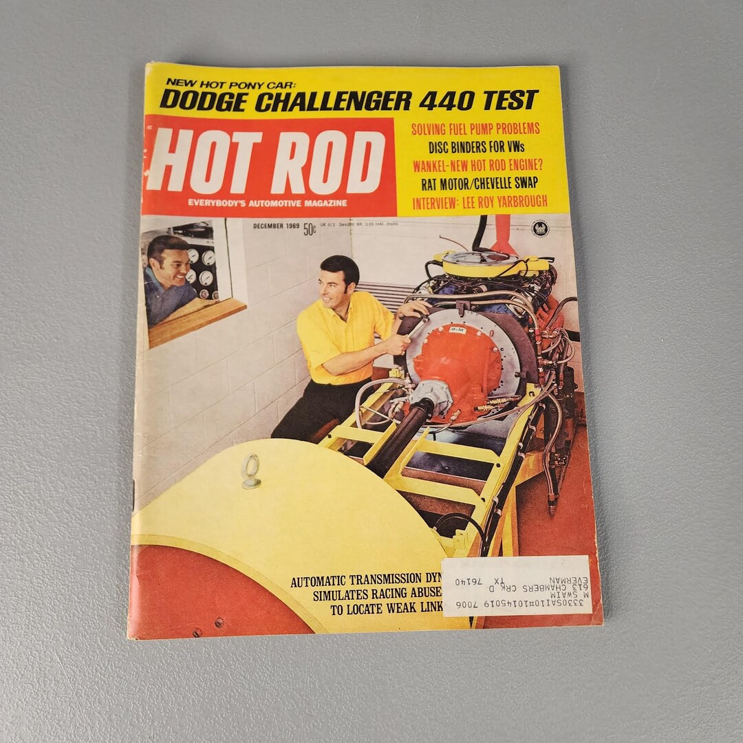 Hot Rod Magazine December 1969 - Etsy
