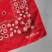 Vintage Fast Color Red Bandana RN 13960 - Etsy
