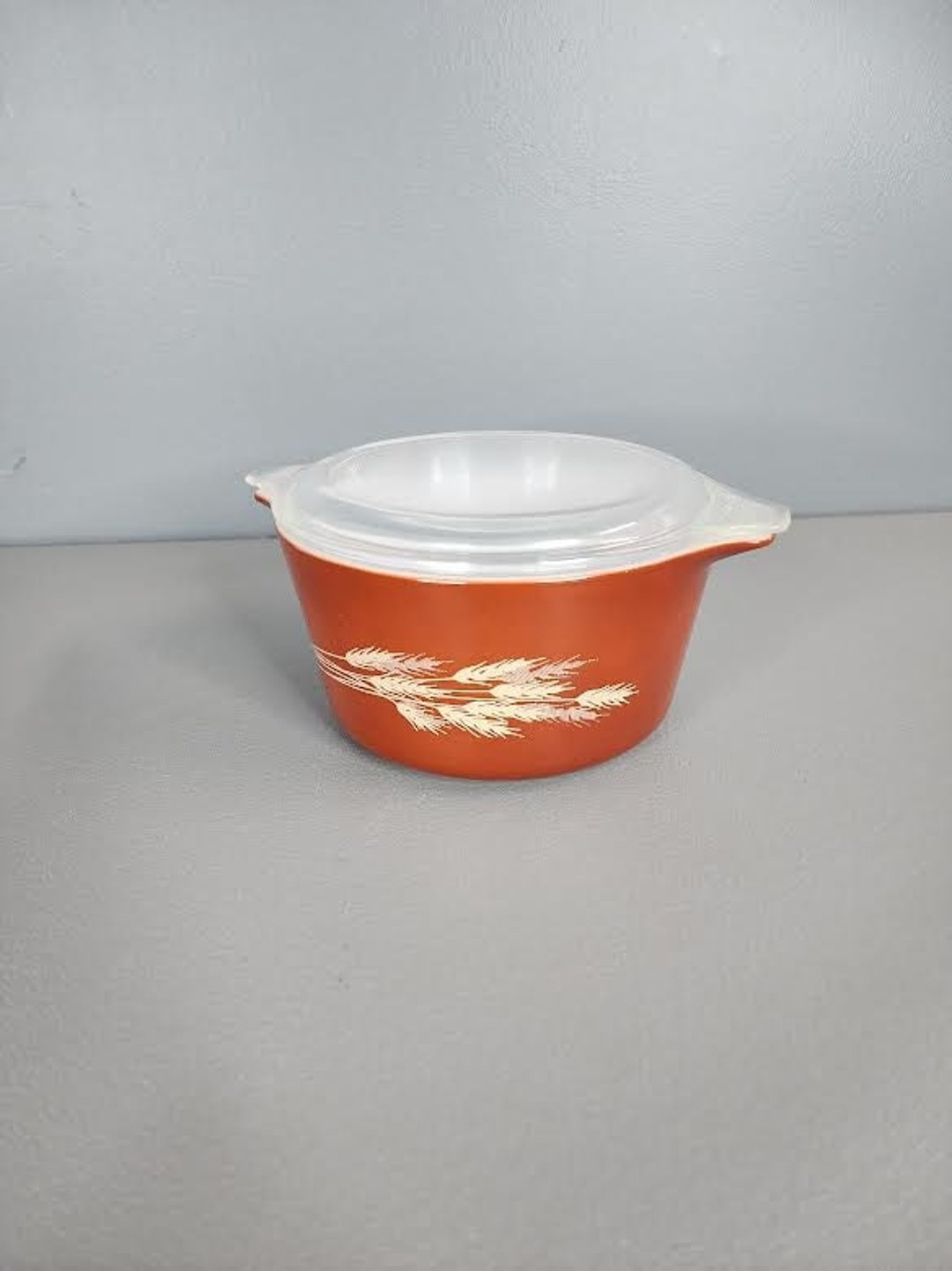 Pyrex 473 B Bowl With Lid Autumn Harvest Wheat - Etsy