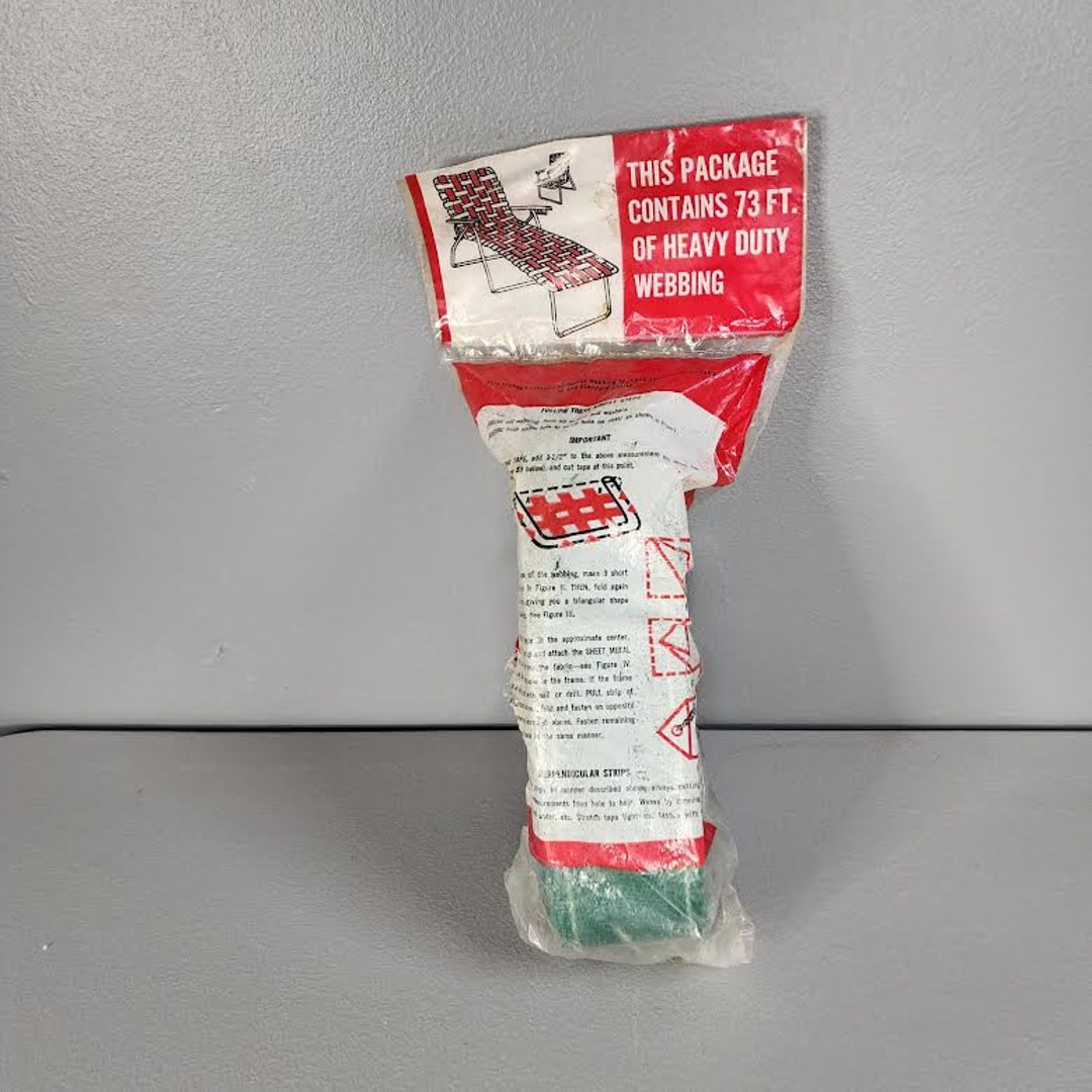 73 FT. Green Lawn Chair Webbing Kit NOS - Etsy