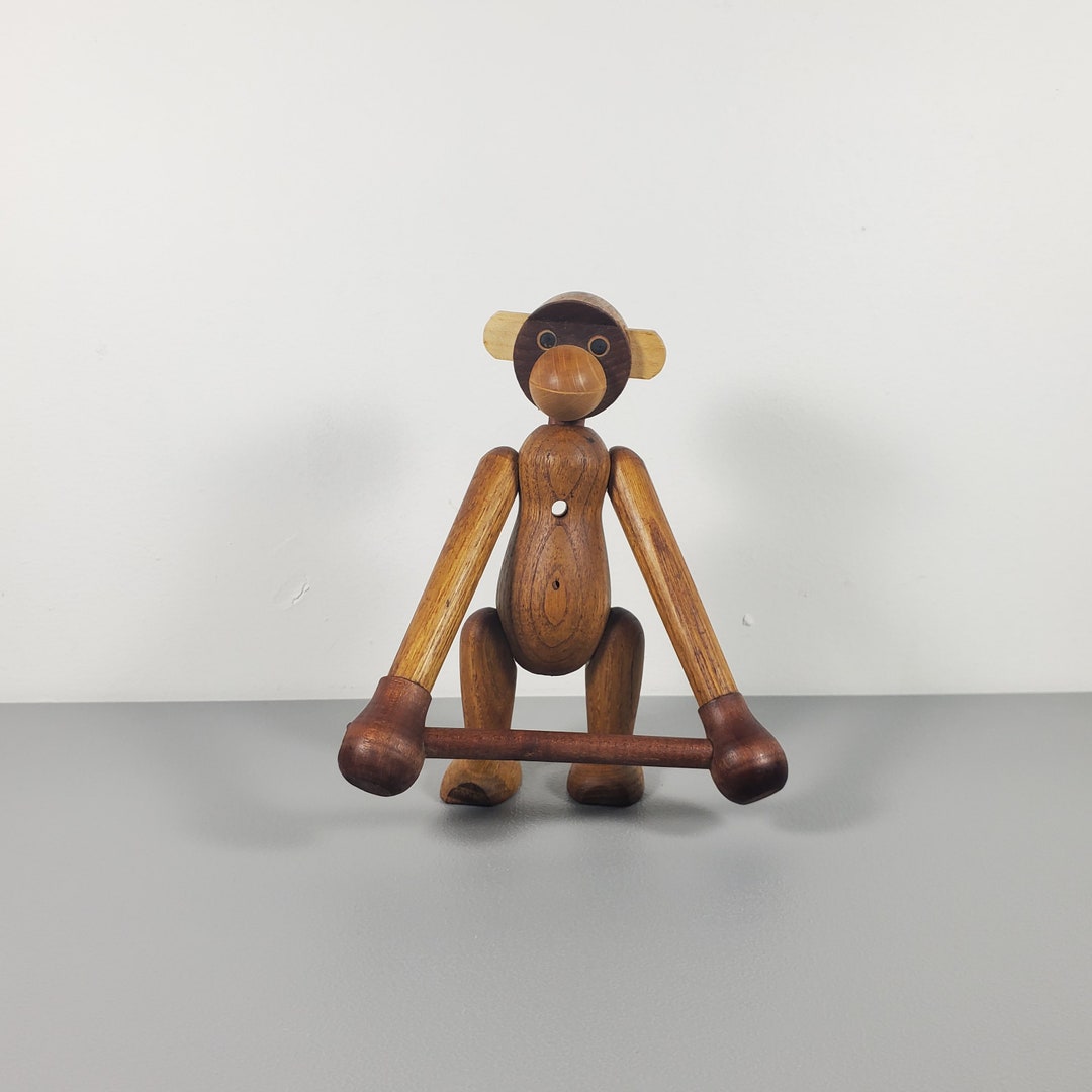 Large Danish Modern Teak Zooline Monkey - Etsy