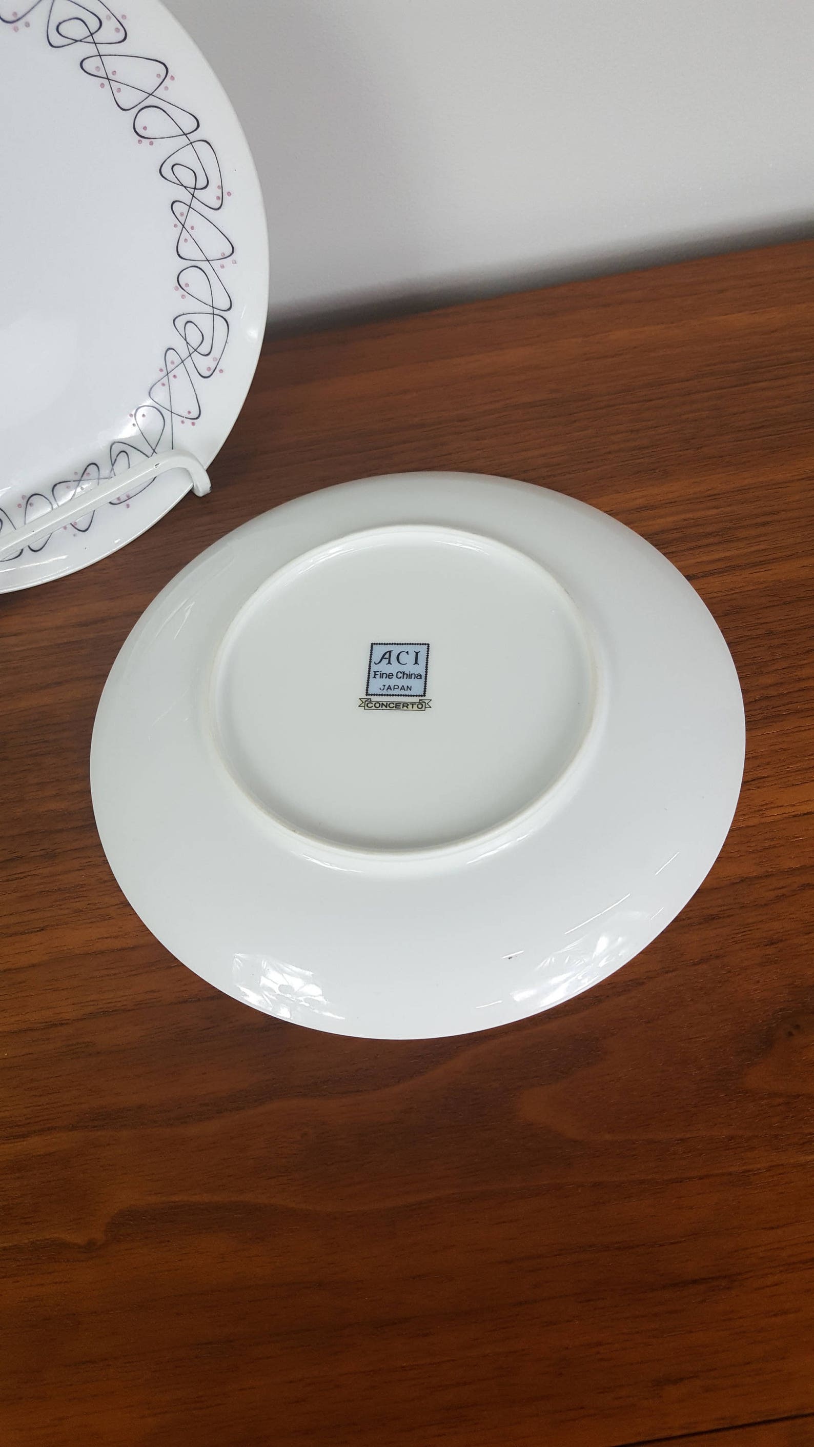 Set of 2 ACI Japan Atomic Print Concerto Bread Plates - Etsy