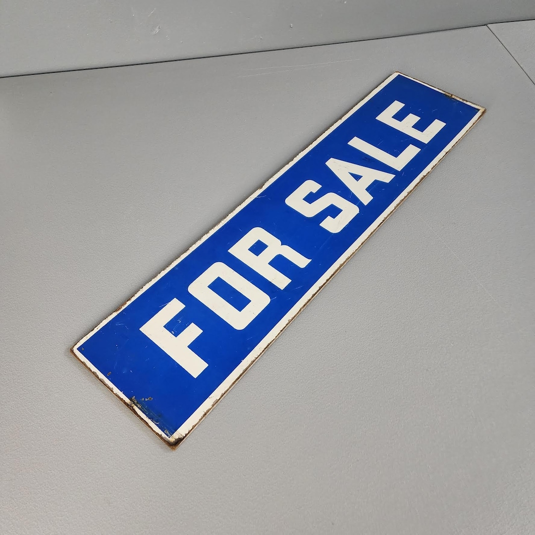 Vintage Sign for Sale Sign Double Sided - Etsy