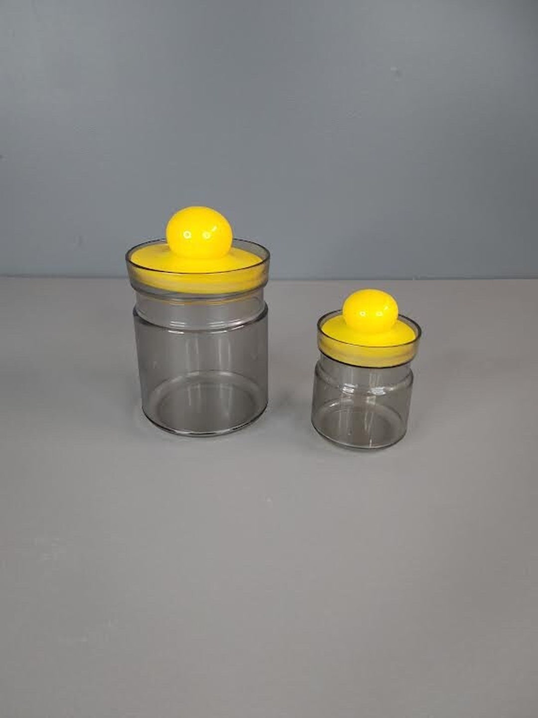 Set of 2 Retro Plastic Containers - Etsy