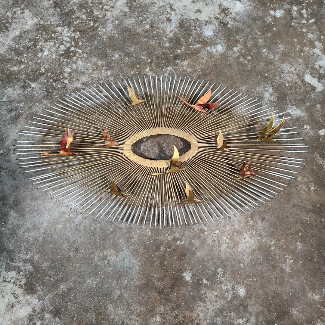 C Jere Style Birds in Flight Metal Wall Art - Etsy