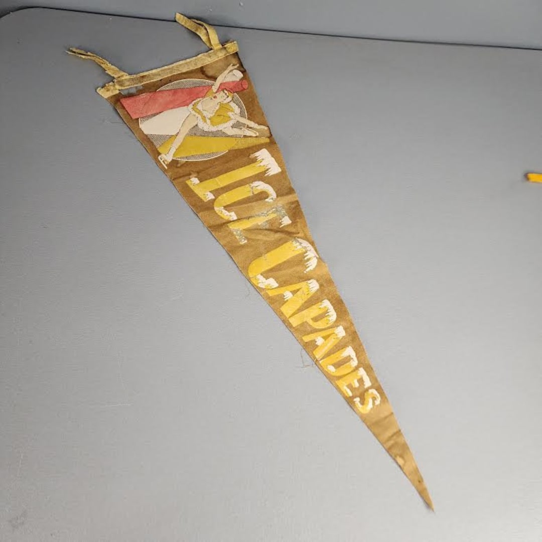 Vintage Ice Capades Souvenir Felt Pennant Flag - Etsy