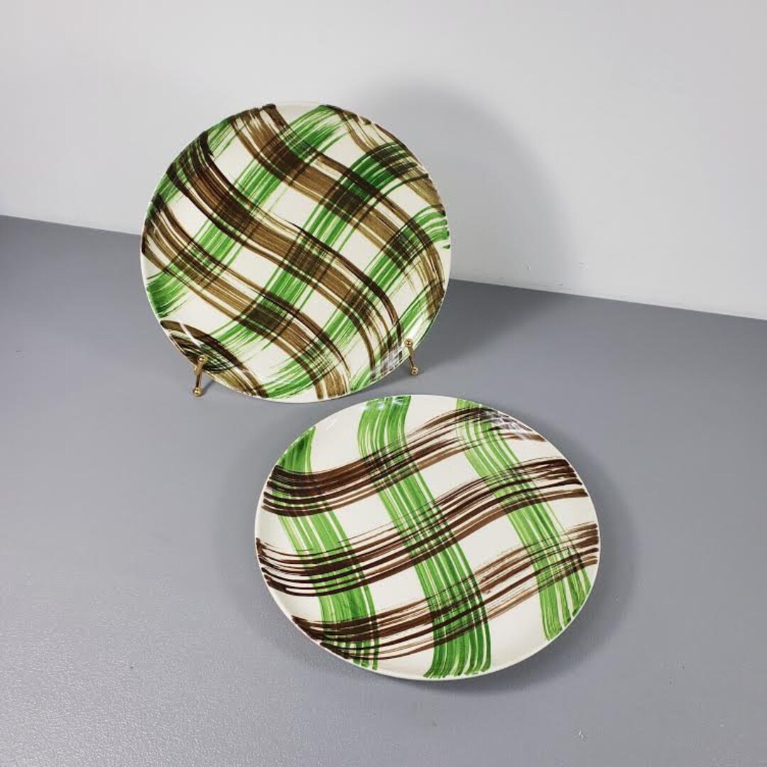 One Original Plaid Heather Dinner Plate - Etsy
