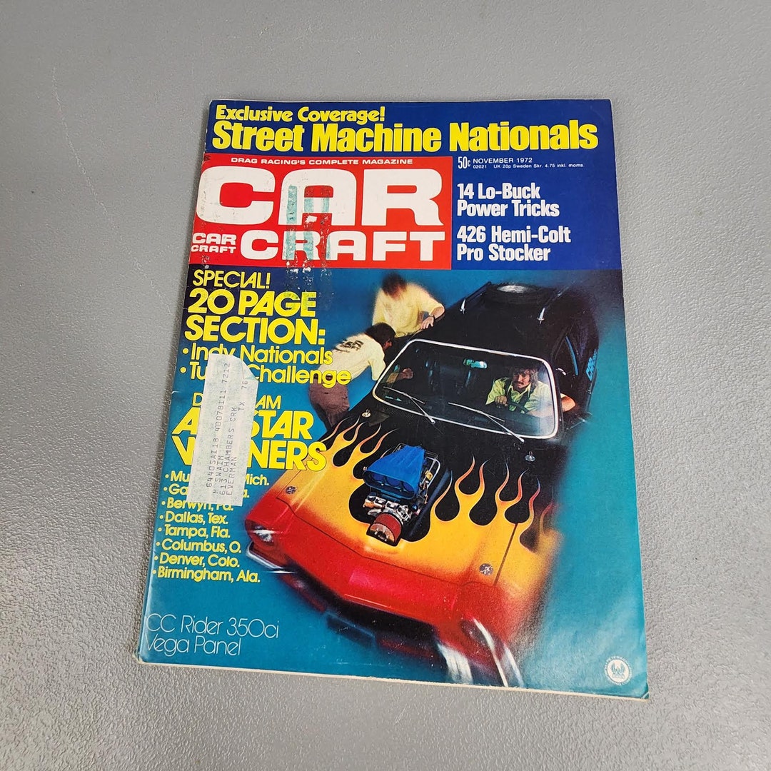Vintage Car Craft Magazine November 1972 - Etsy