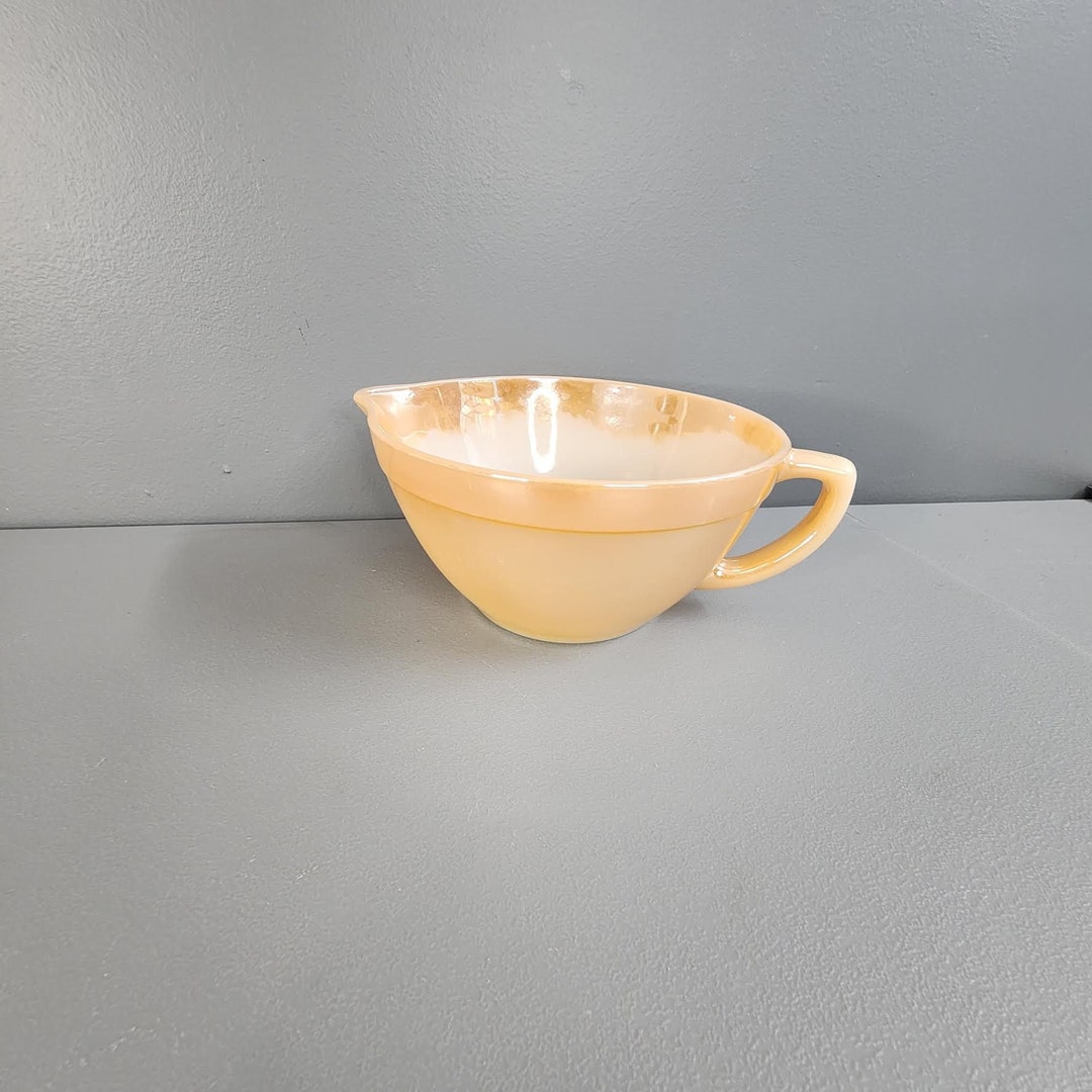 Fire King Lusterware Marigold Peach Mixing Bowl - Etsy