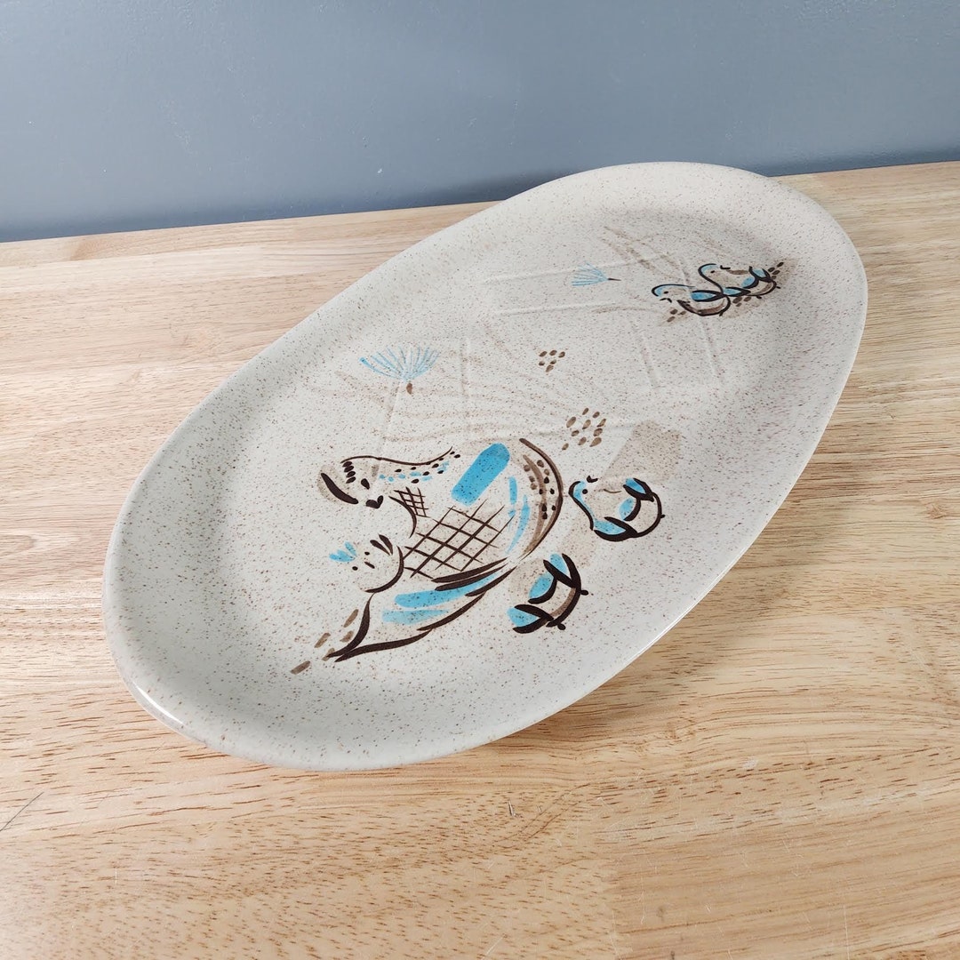 Large Red Wing Bob White 19.75" Serving Platter - Etsy