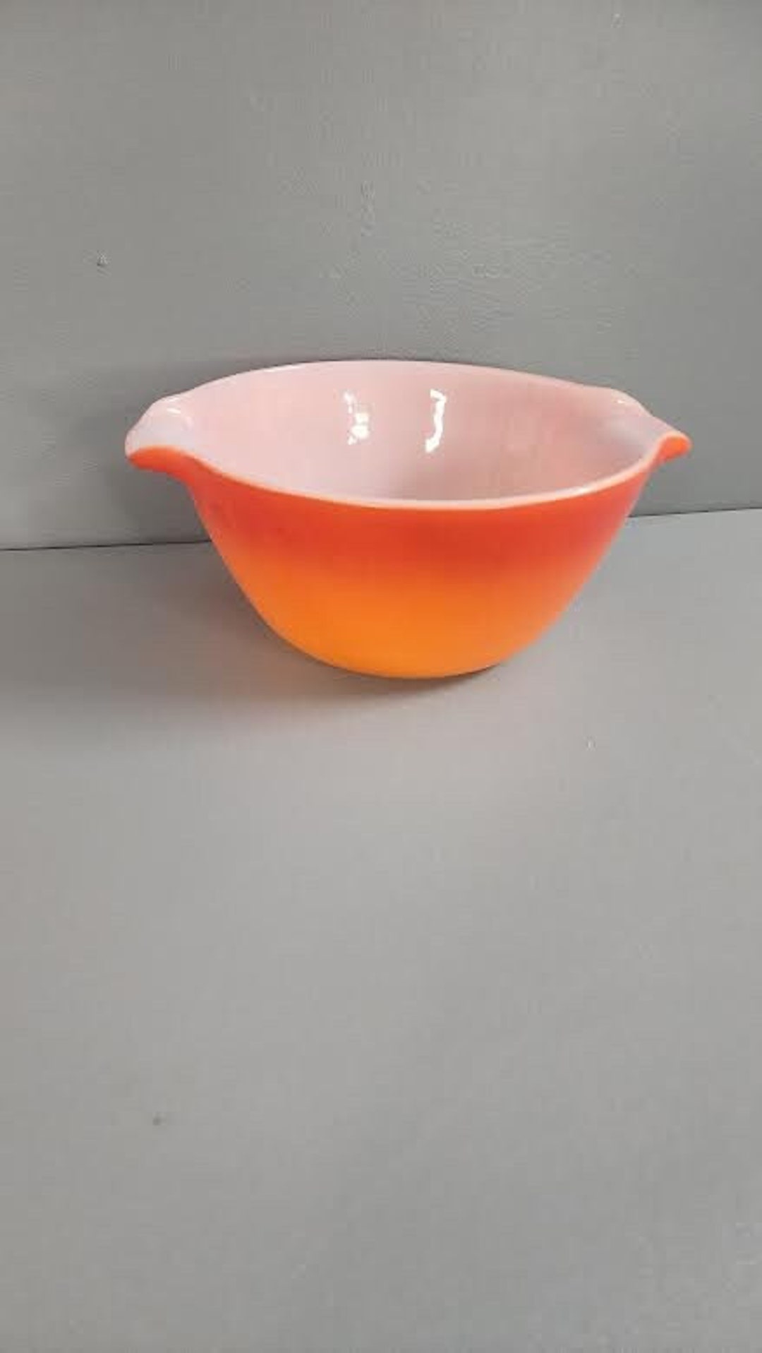 Large Orange Fire King Casserole Bowl - Etsy