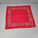 Vintage Fast Color Red Bandana RN 13960 - Etsy