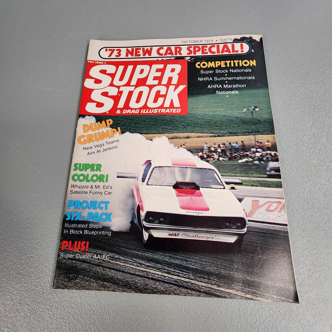 Vintage Super Stock Magazine October 1972 - Etsy
