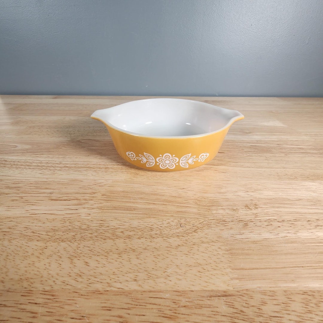 Pyrex 471 Bowl 1 Pt Butterfly Gold - Etsy