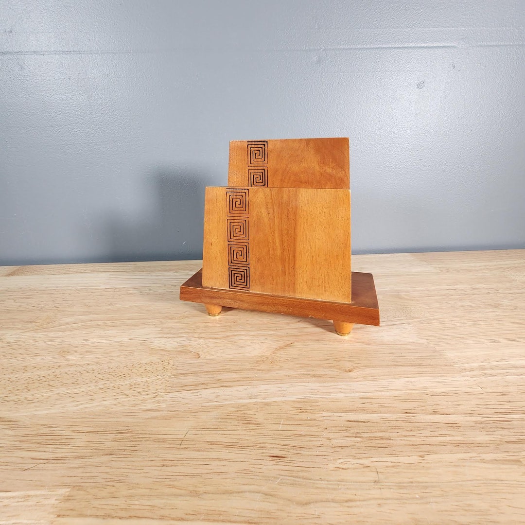 Vintage Japanese Napkin Holder Woodpecker Woodware - Etsy