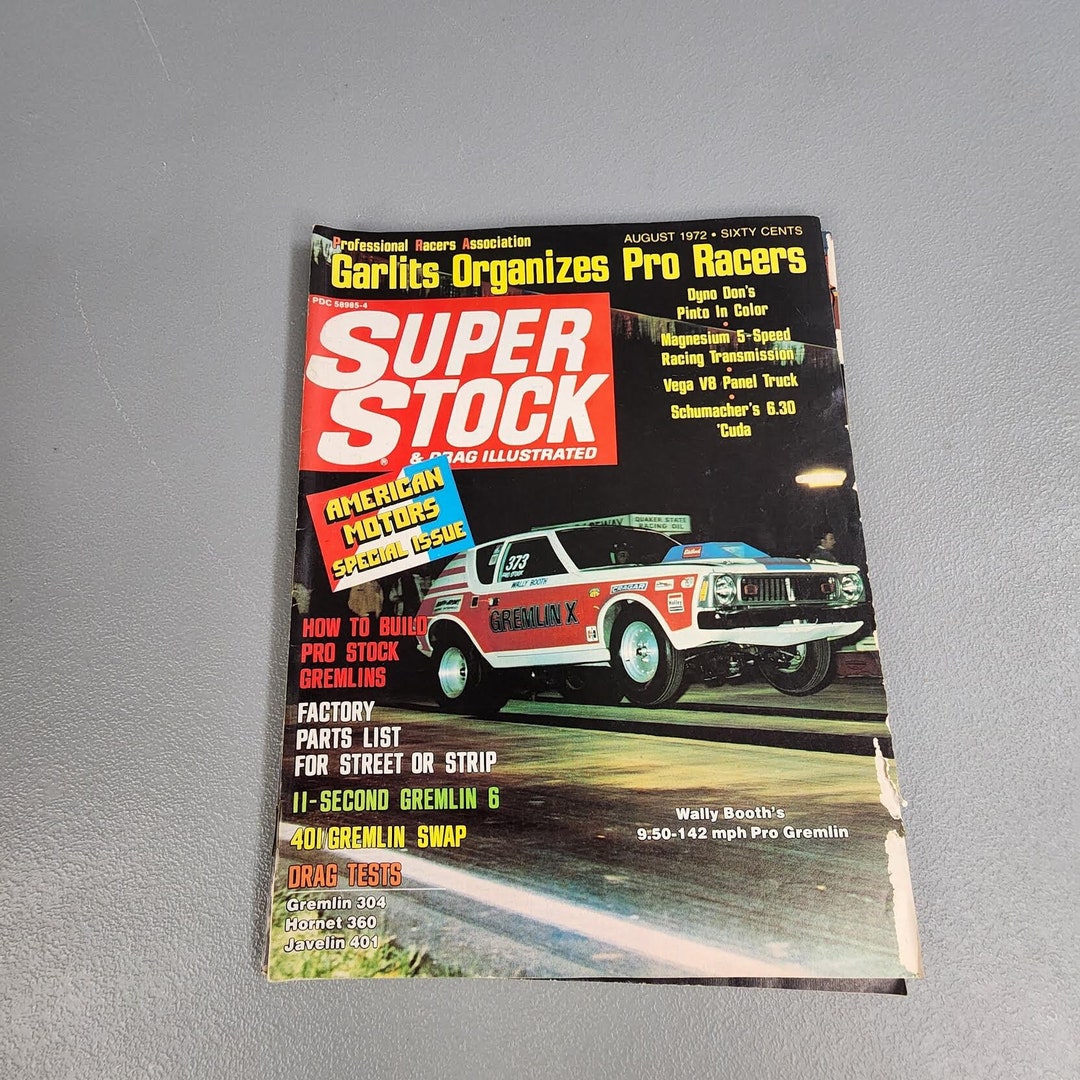 Vintage Super Stock Magazine August 1972 - Etsy