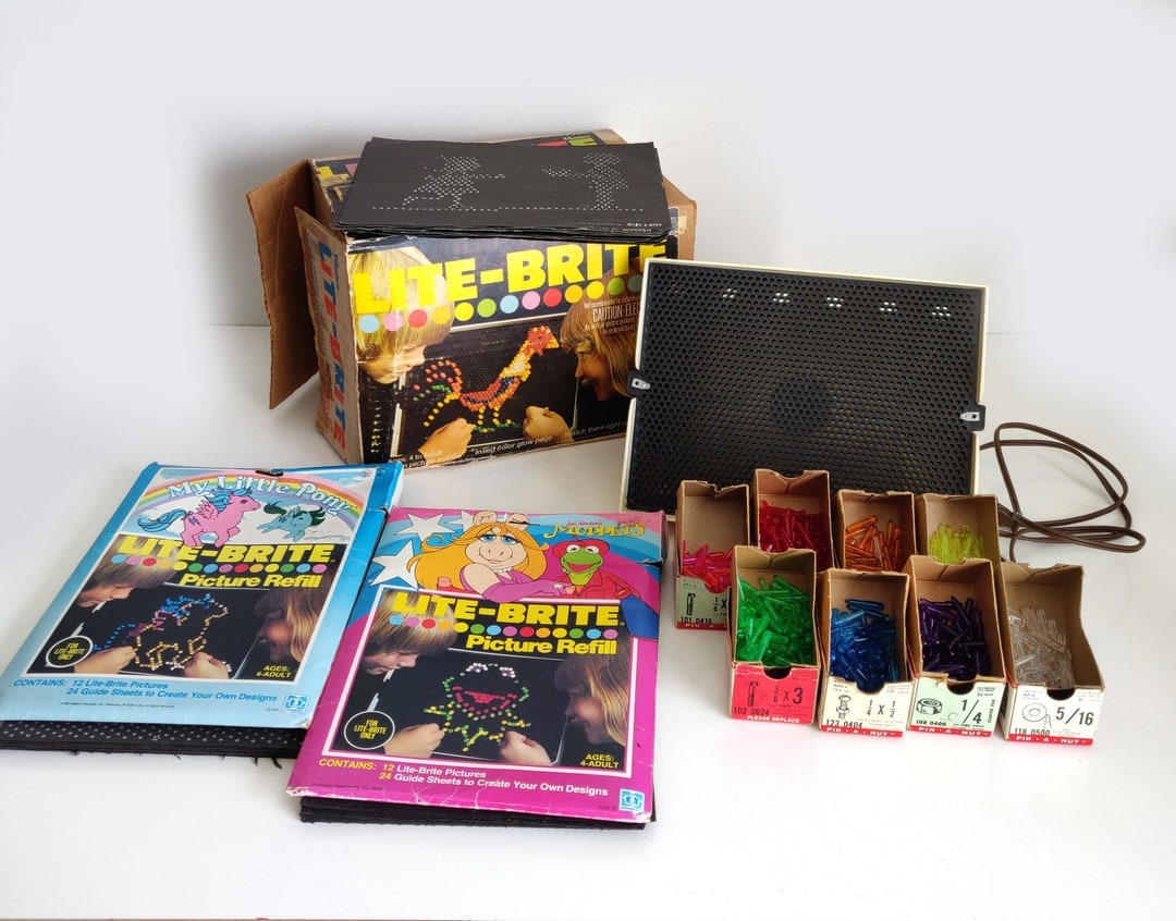 1970s Lite Brite With My Little Pony & Muppets Picture Refill - Etsy