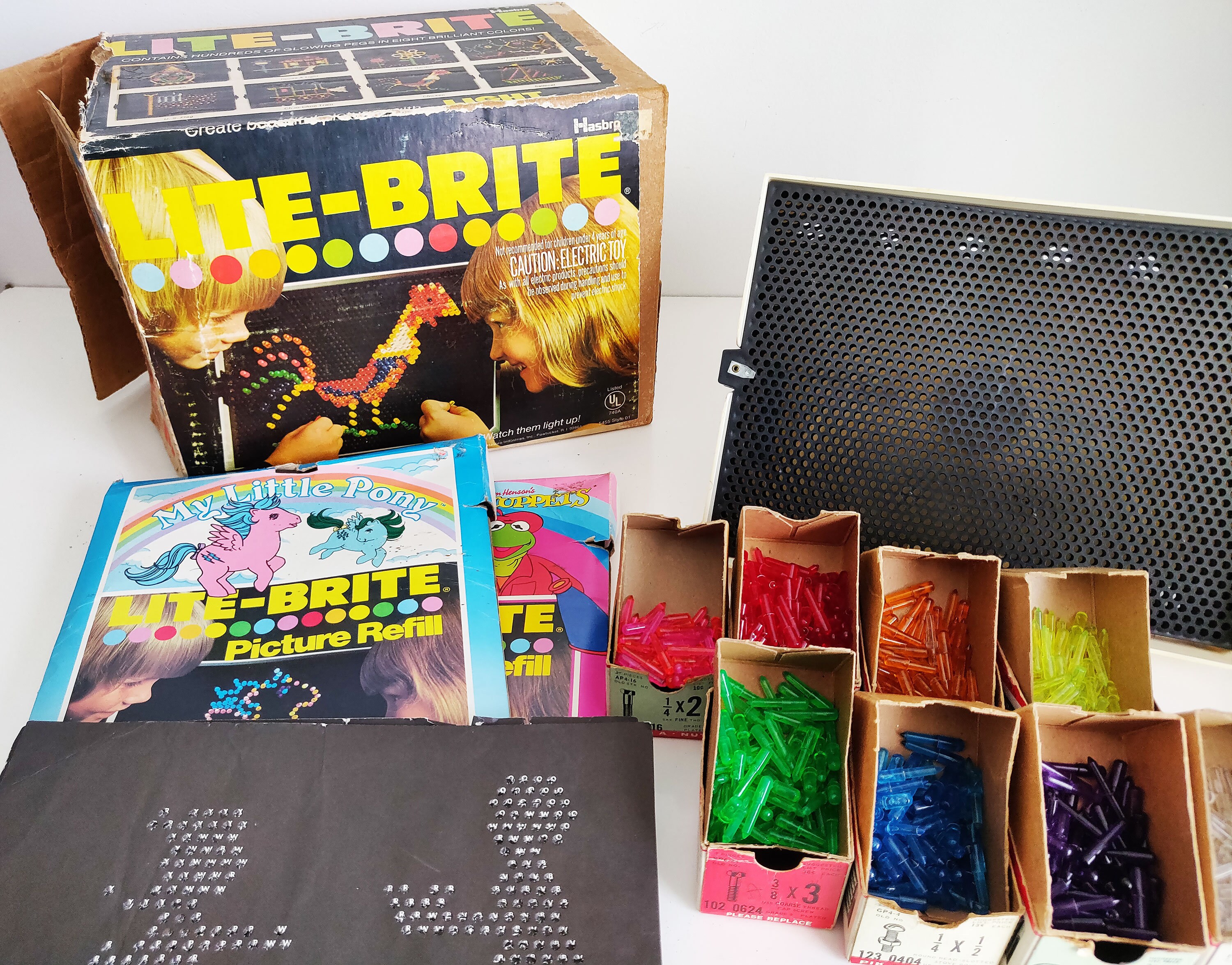 1970s Lite Brite With My Little Pony & Muppets Picture Refill Packs - Etsy