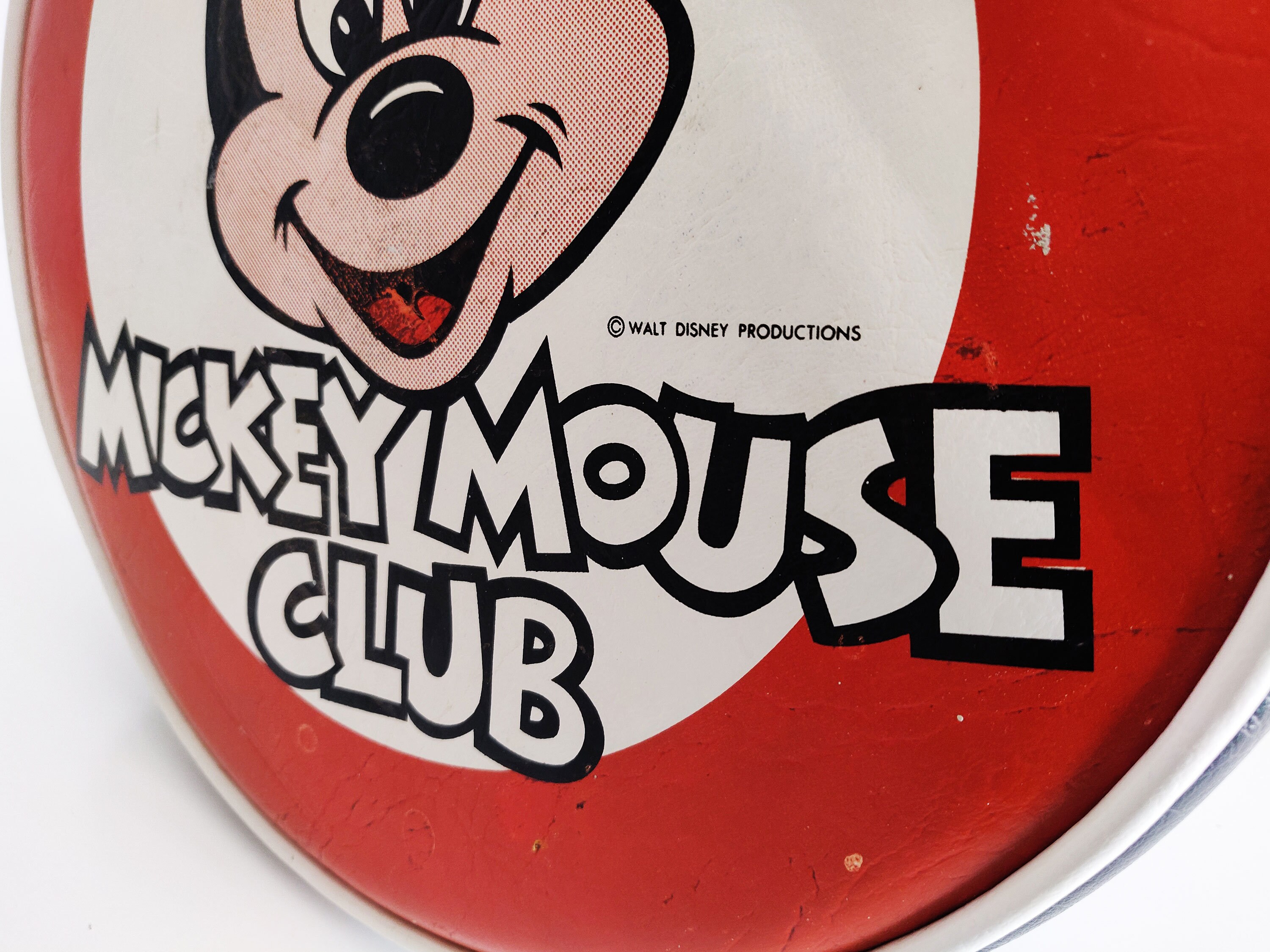 1970s Mickey Mouse Club Stool With Wooden Legs and Padded Seat - Etsy