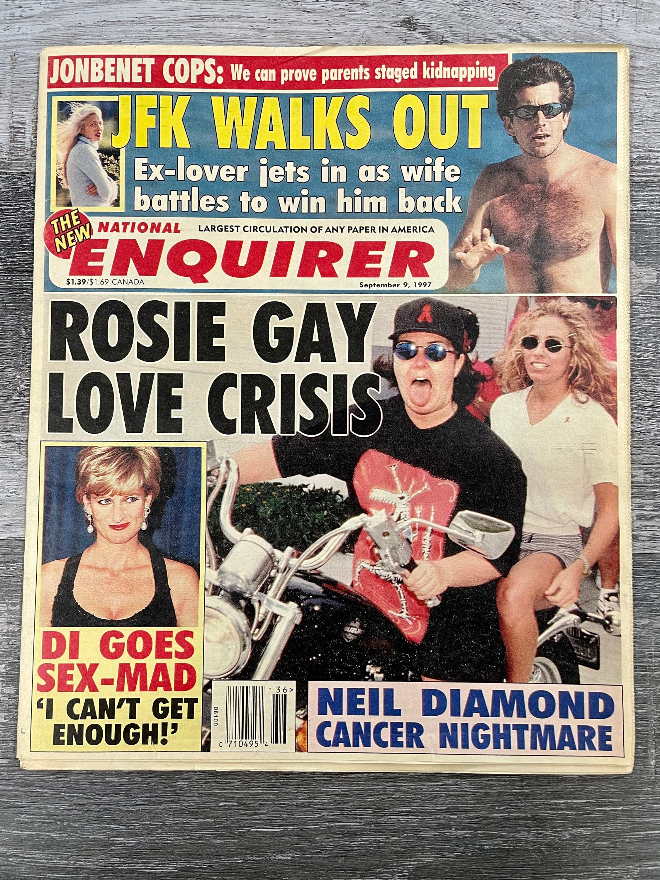 Newspaper Tabloid National Enquirer September 9 1997 JFK Jr Princess ...