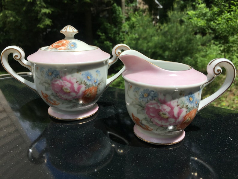 Occupied Japan Tea Coffee Set Fine China Porcelain Fuji China Set W 5 ...