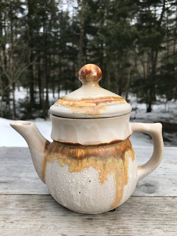 Teapot Tundra Pattern Quebec Laurentian Pottery 1970s Lava | Etsy