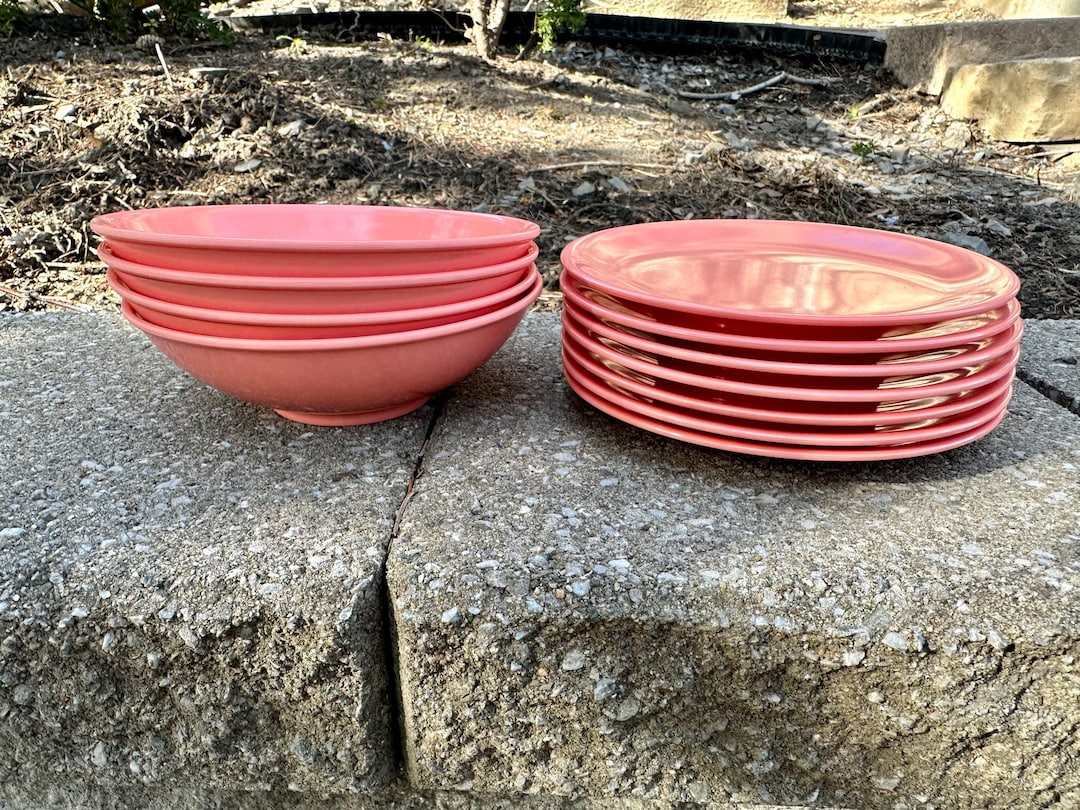 MELMAC Melamine Mid-century Made in Canada Side Plates Bowls Cereal ...