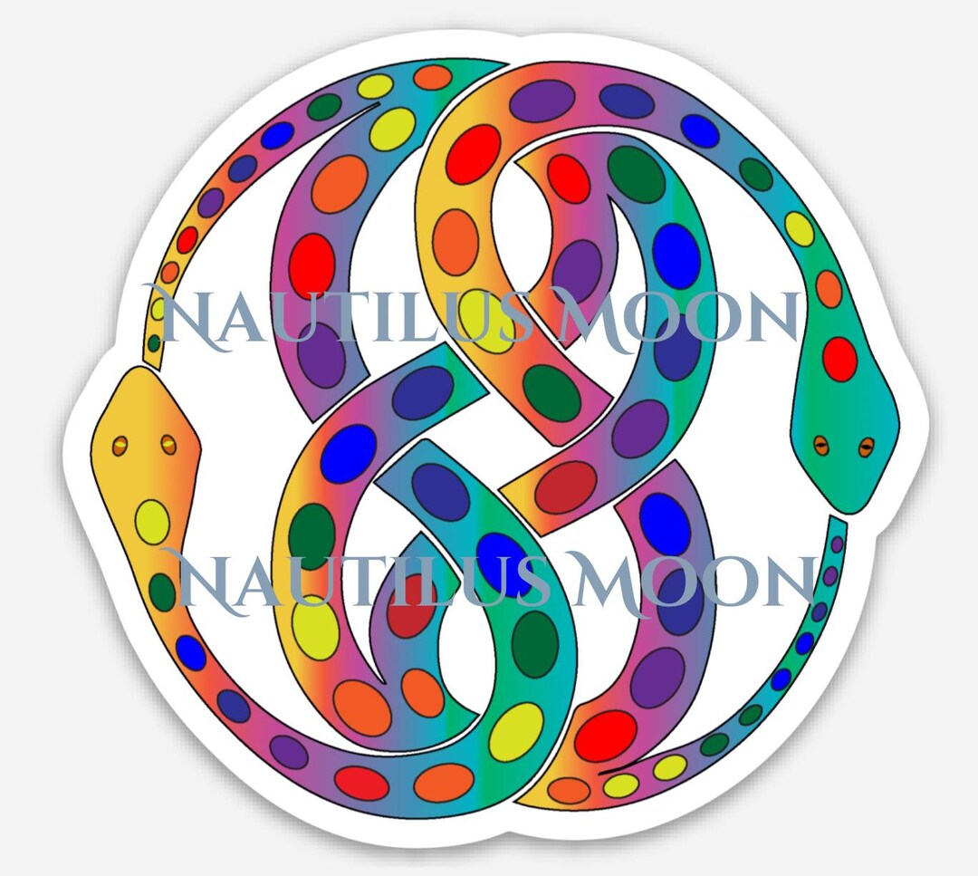 Colorful Snakes / Year of the Snake/ Double Ouroboros / Infinity ...
