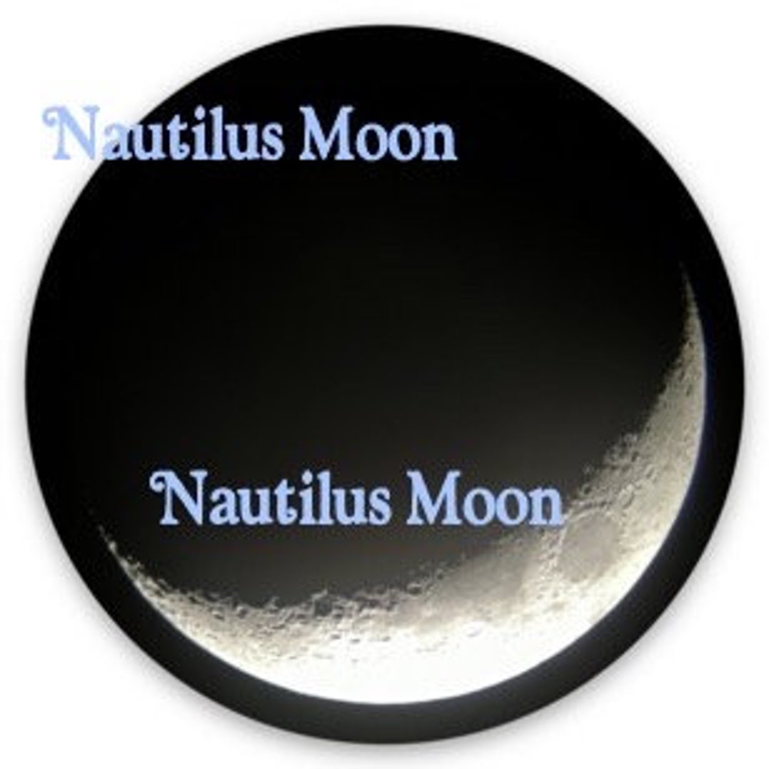 Moon Crescent Sticker 2" Circle - Free Shipping - Etsy