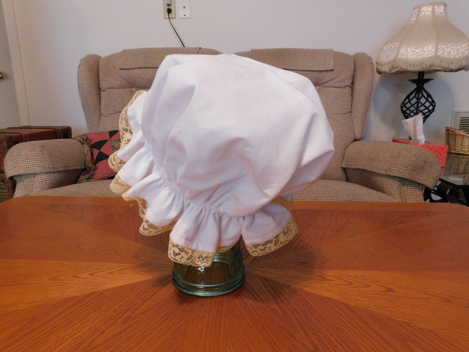 Mop cap. mop kapp Amish kapp night cap victorian hat | Etsy