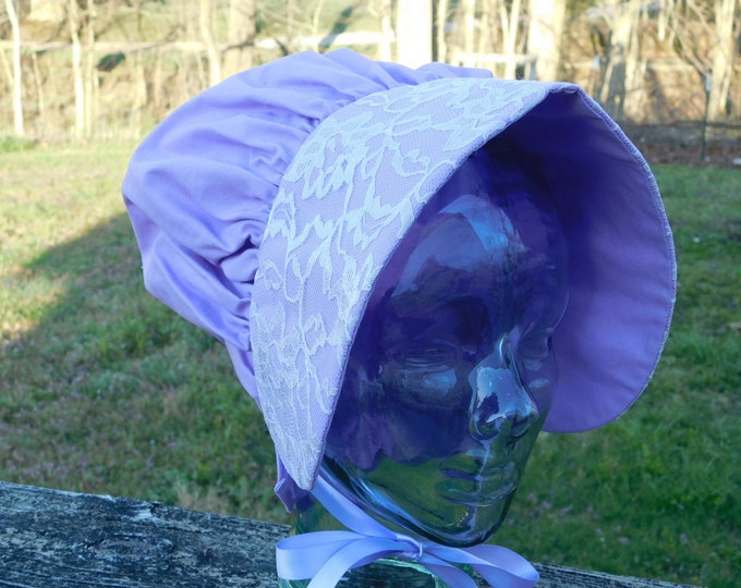Amish Girl's Black Bonnet With Strings - Etsy Canada