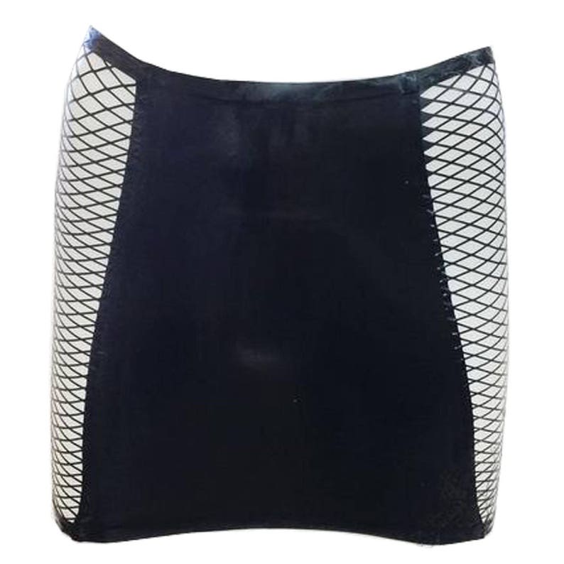 Latex Fishnet Mini Skirt Custom Made Latex Rubber Fishnet - Etsy