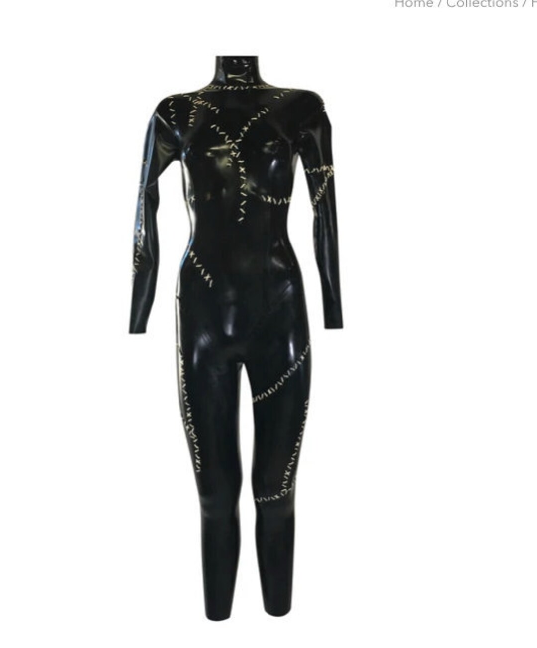 Latex Stitched Rubber Catsuit By Vex Simple Latex Catsuit With