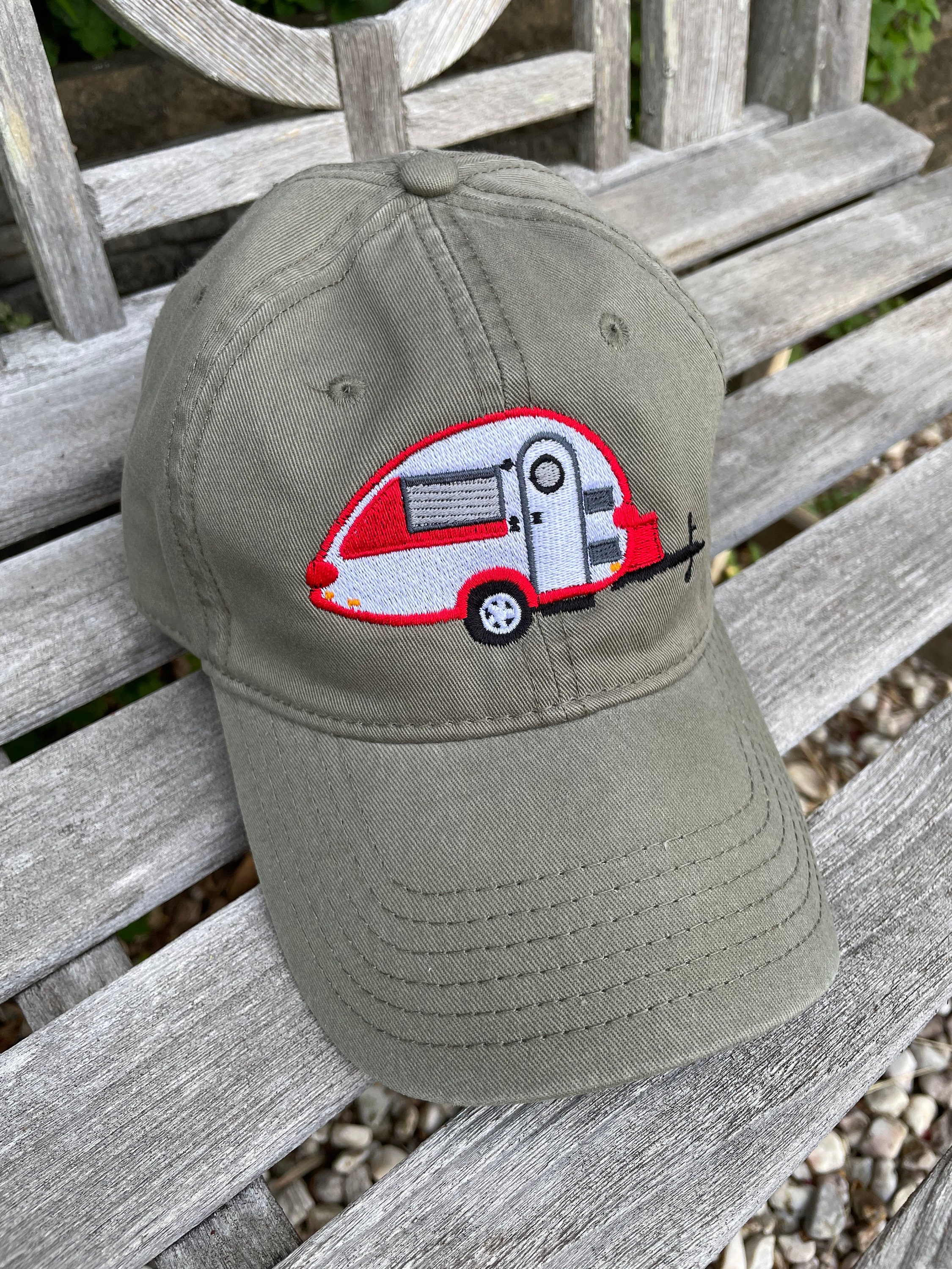 RV Camping TAB Teardrop Camper Trailer Baseball Hat in Eight Color ...