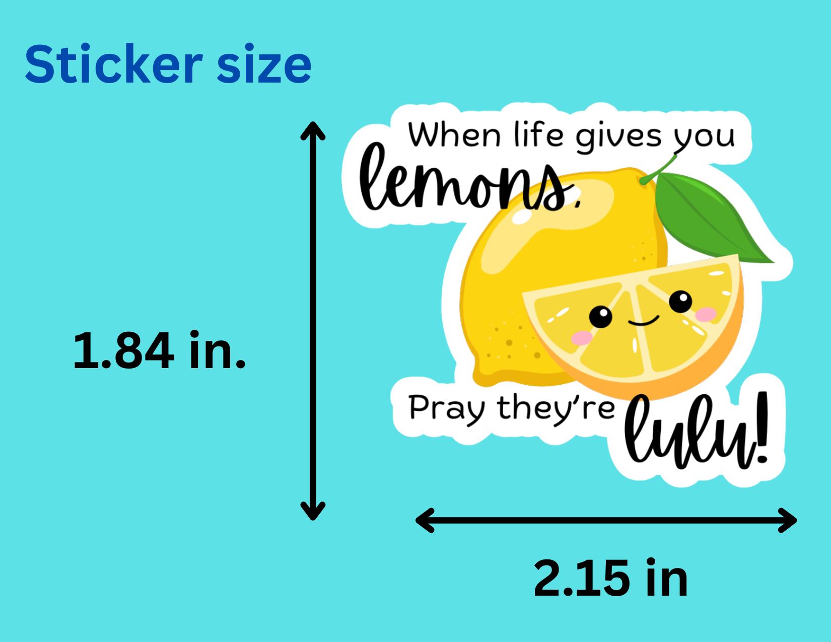 Cute Lemon Sticker, When Life Gives You Lemons - Etsy