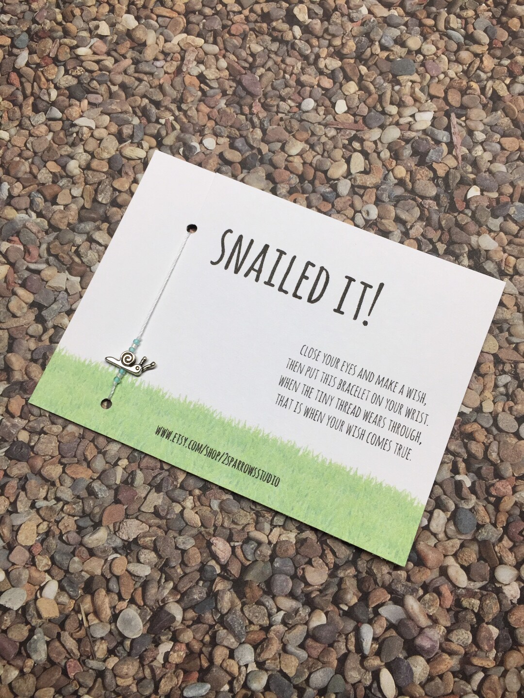 Snailed It, Nailed It, Snail Wish Bracelet, Congratulations Bracelet - Etsy
