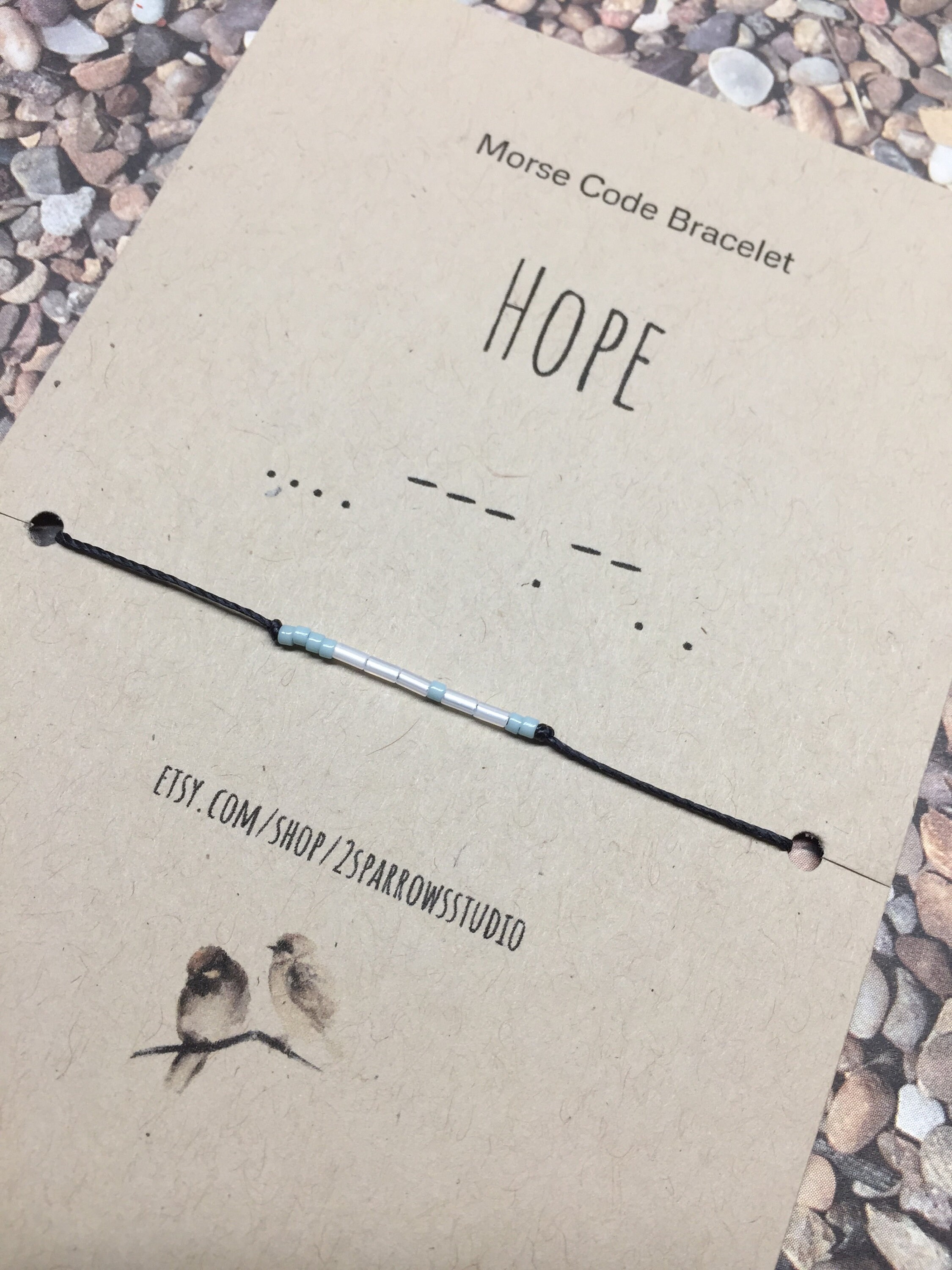 Hope Morse Code Bracelet, Custom Bracelet, Hope Bracelet - Etsy