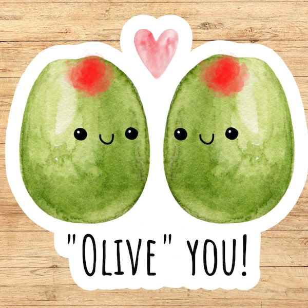 Olive Stickers - Etsy