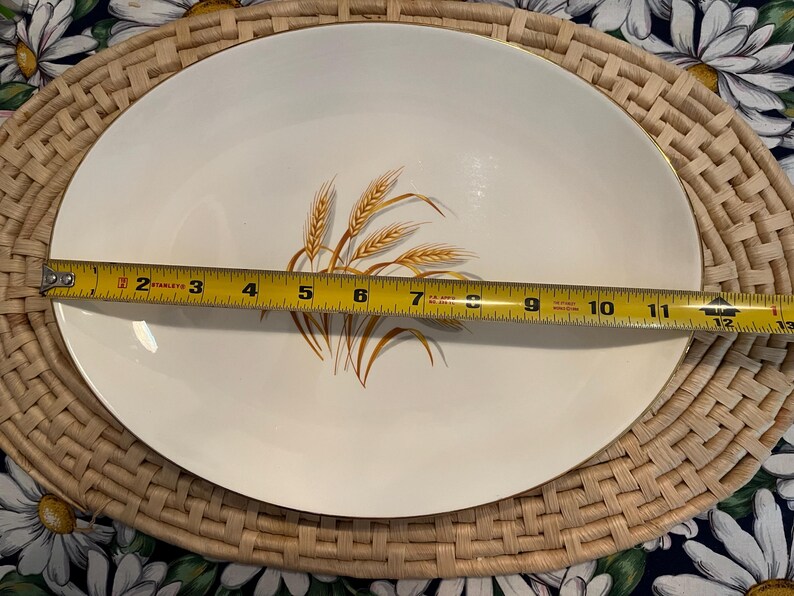 Golden Wheat Platter - Etsy