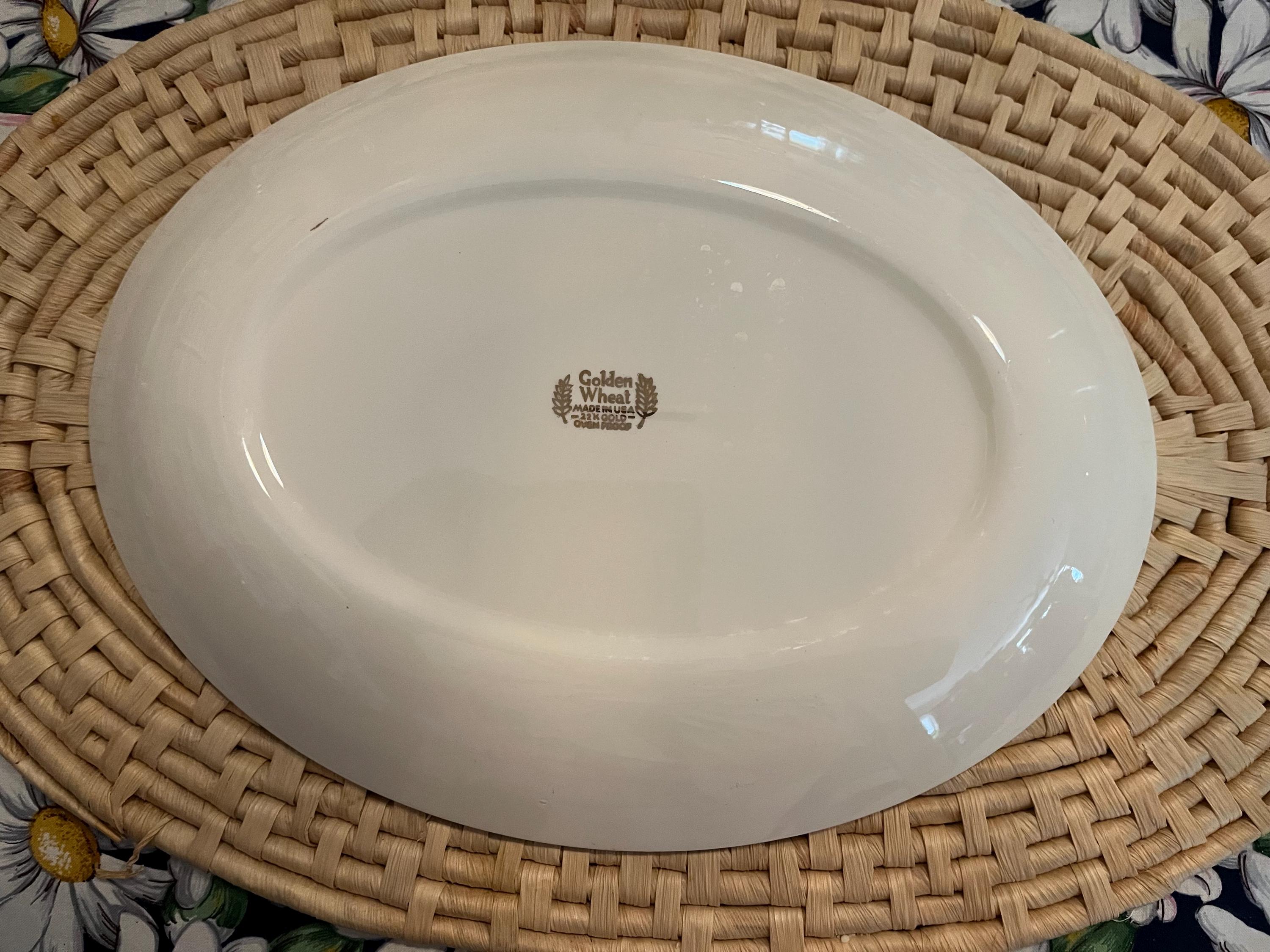 Golden Wheat Platter - Etsy