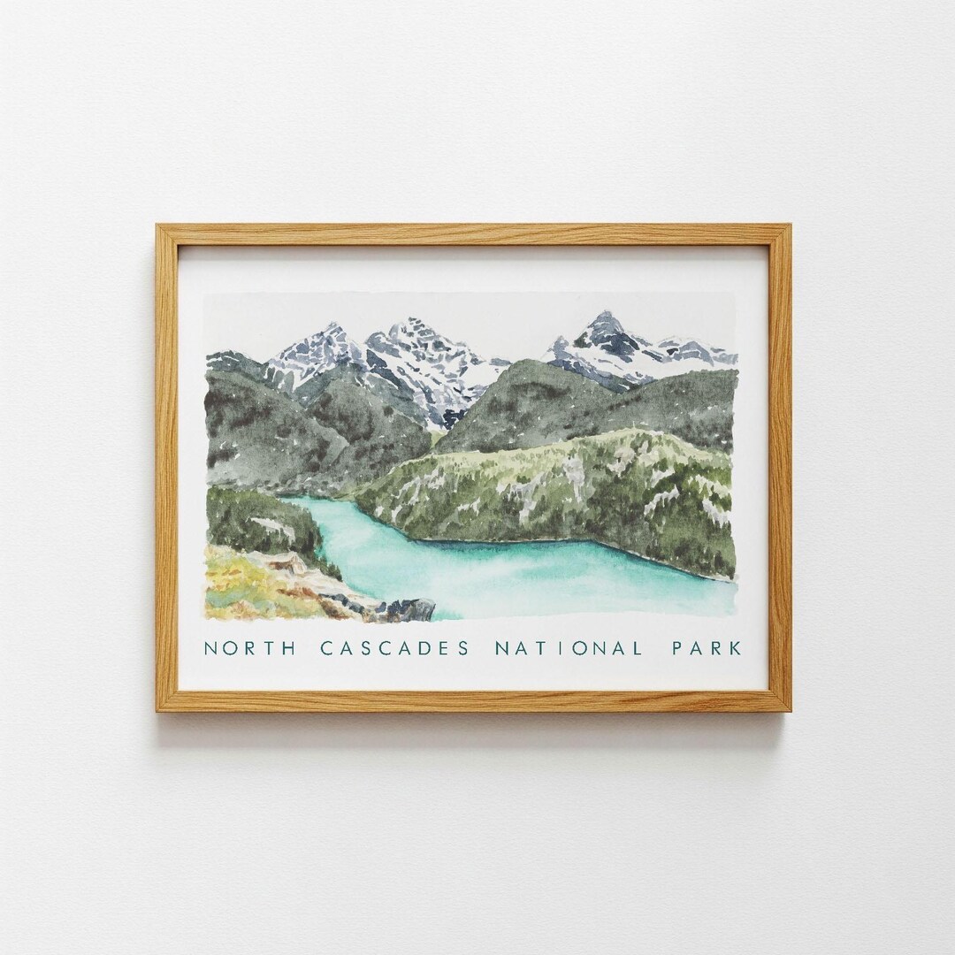 North Cascades National Park Art Print: Lake Diablo, Washington ...