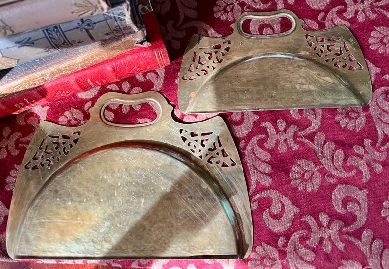 Vintage Brass Silent Butler Set: Batwing Table Crumbers - Etsy