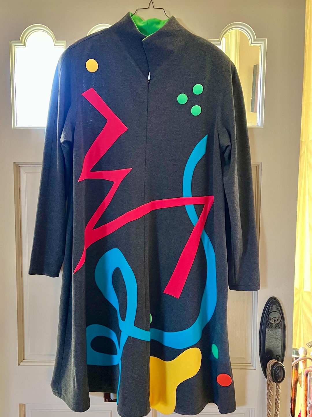 Vintage Graffiti by Fabrice Designer Fashion Dress Quarter Zip Duster ...