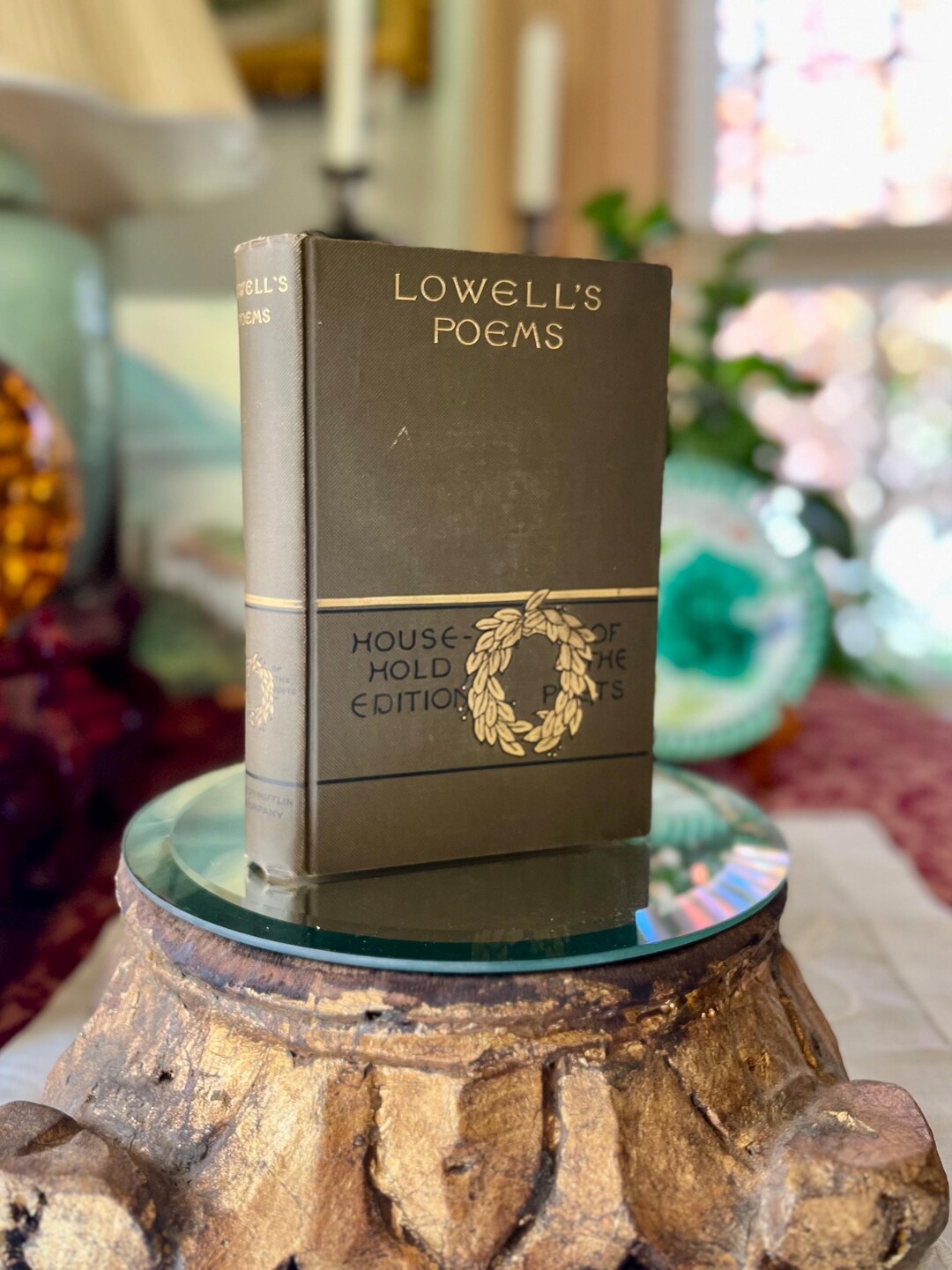 Antique Poetry Book “lowell’s Poems”, the Poetical Works of James ...