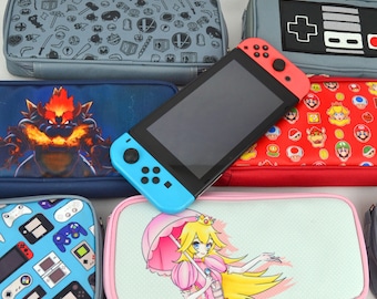 Mario Inspired Nintendo Switch Case Various Designs Etsy