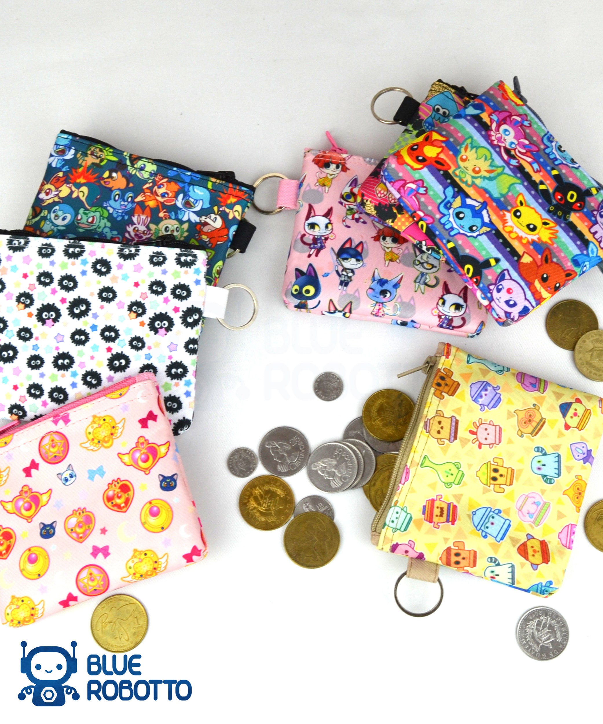 Mini Coin Pouch Video Game and Anime Inspired Designs - Etsy