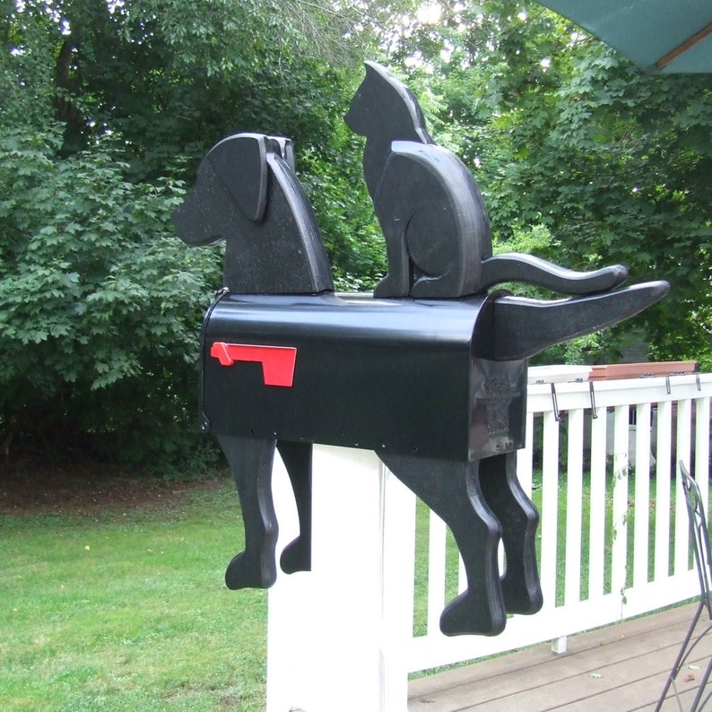 Black Dog & Cat Mailbox - Banksville79 Exclusive - FREE Shipping - Etsy