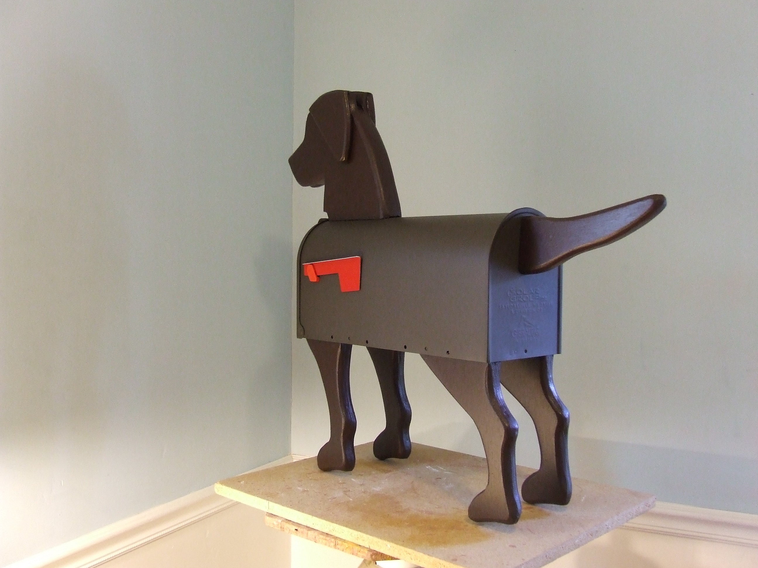Brown Dog 2 Mailbox (chocolate Lab) - Etsy