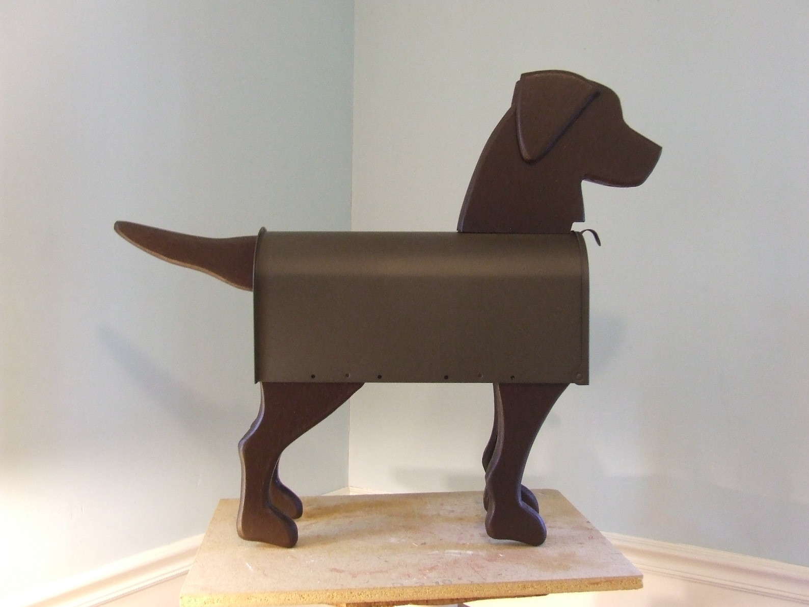 Brown Dog 2 Mailbox (chocolate Lab) - Etsy